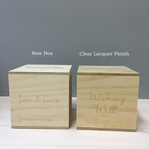 WISHING WELL Personalised Wooden Wishing Well Wedding Box - Etsy