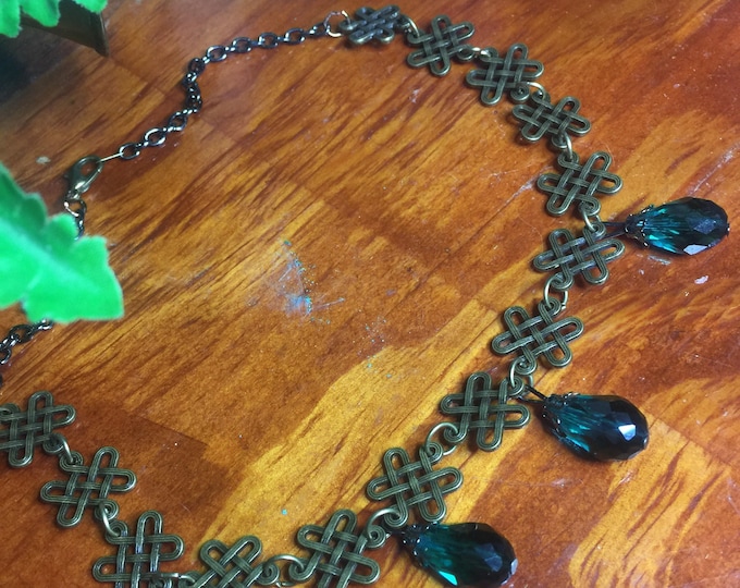 Brass Celtic Choker Necklace - Etsy