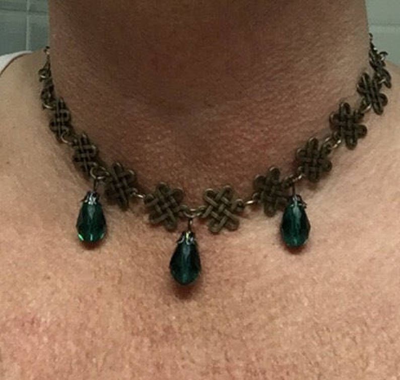 Brass Celtic Choker Necklace | Etsy