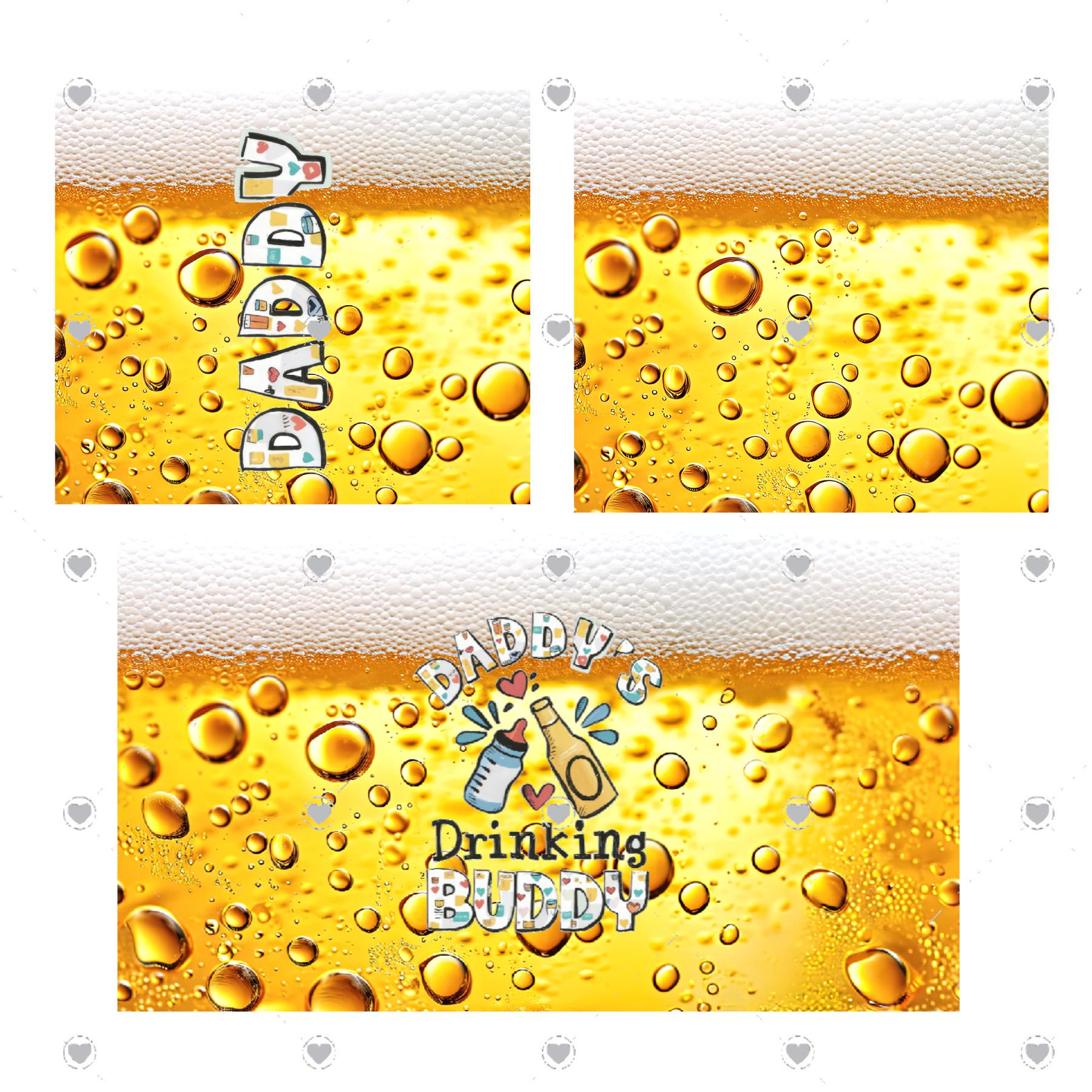 Daddy Beer 20oz Tumbler Wrap, Funny Dad and Son Design, Daddy's ...