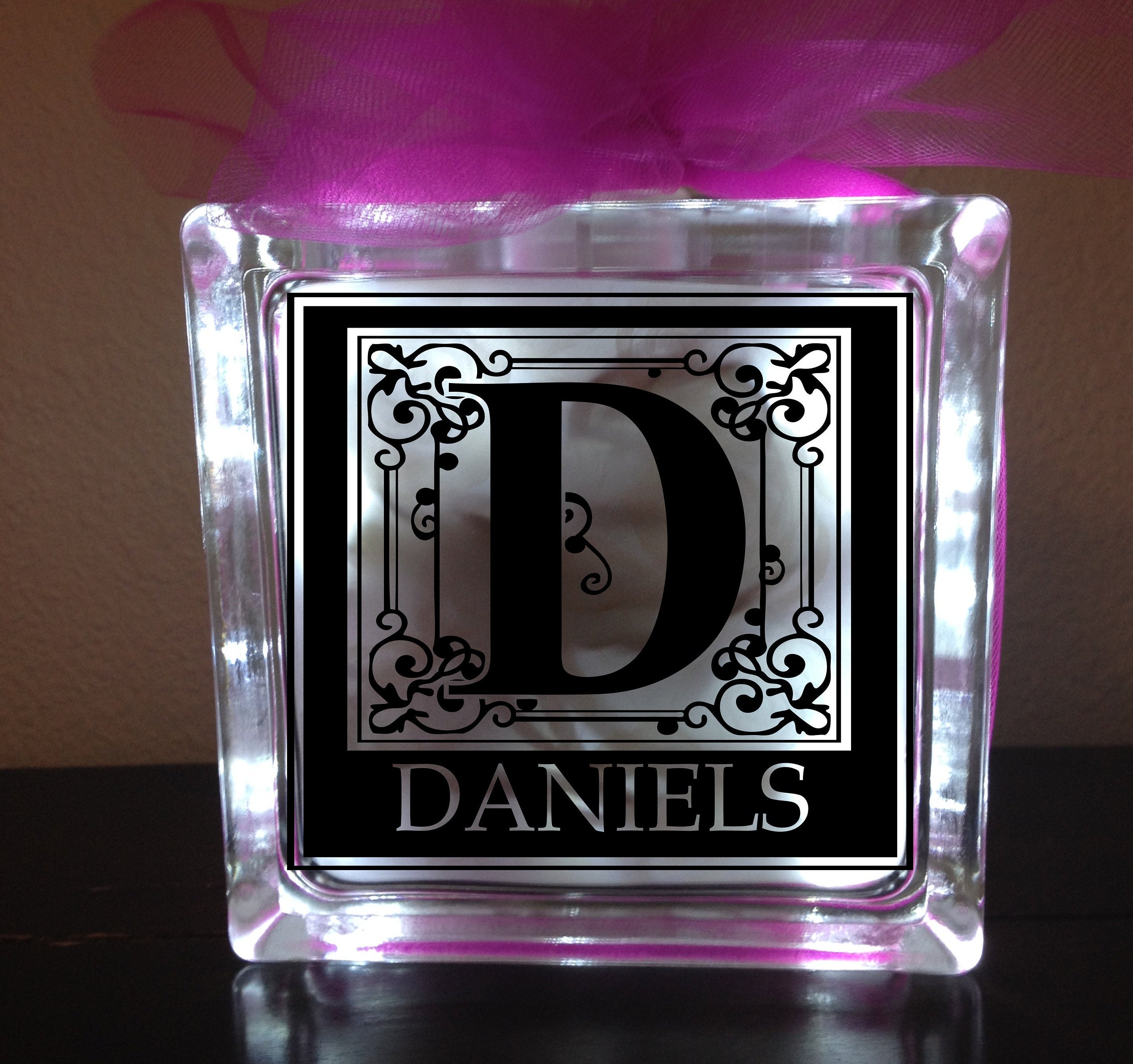 DECAL ONLY Glass Block Sticker Custom Vinyl Decal DIY - Etsy