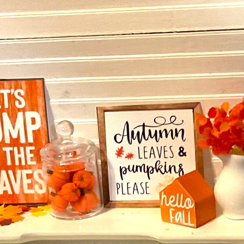 Fall Leaf Sign - Etsy