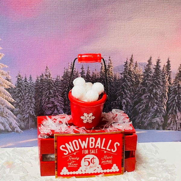 Snowball Sign - Etsy