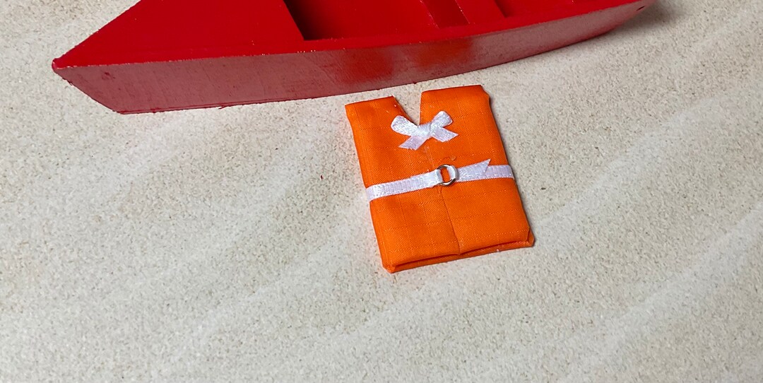 Dollhouse Miniature Orange Life Jacket. 1:12 Scale - Etsy