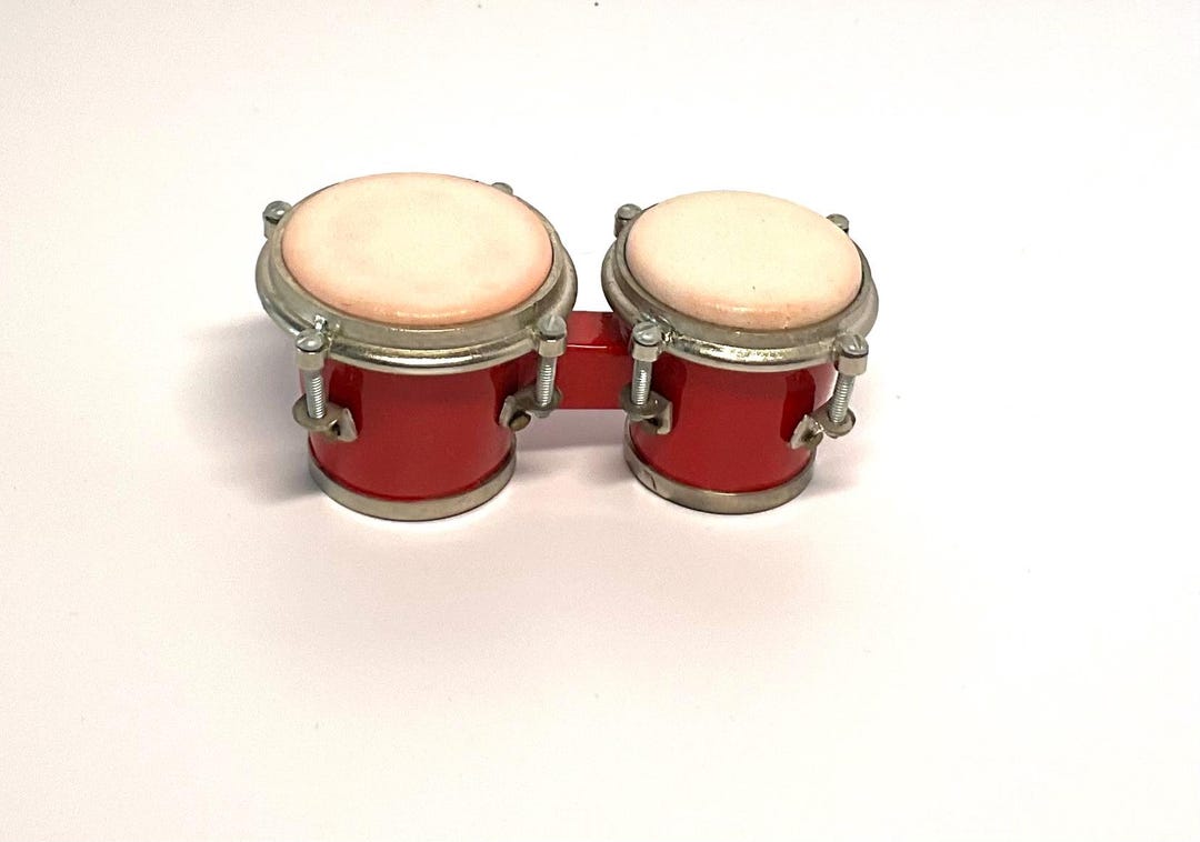 Dollhouse Miniature Set of Wooden Bongo Drums. 1:12 Scale - Etsy