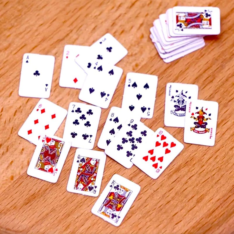 Miniature Playing Cards - Etsy