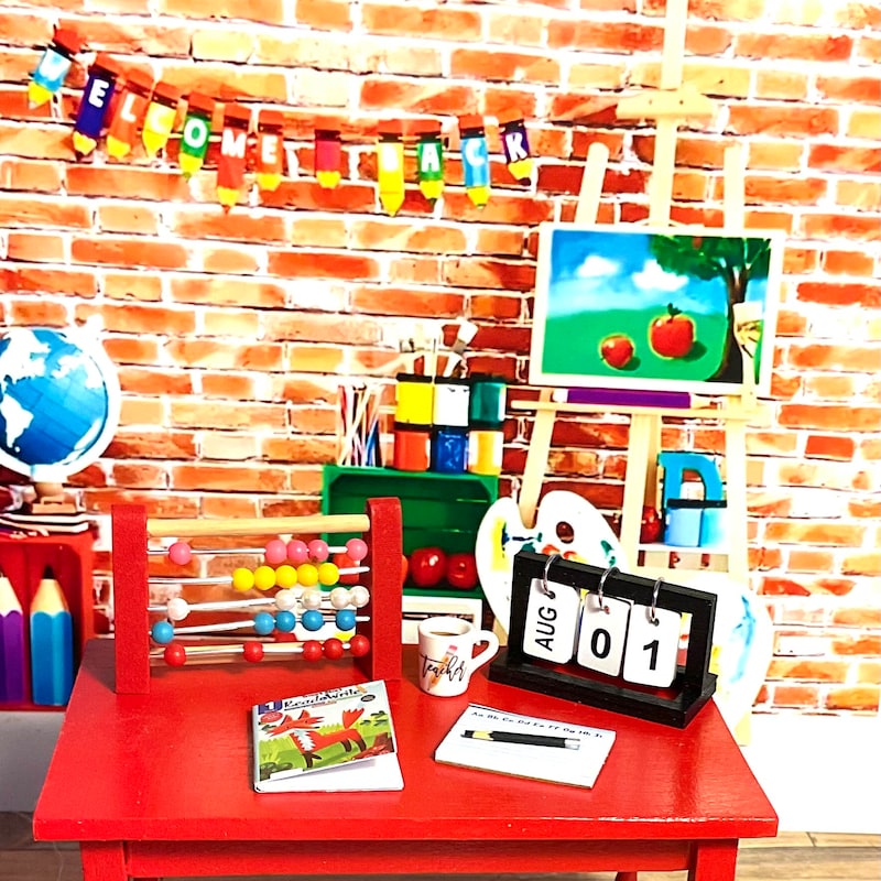 1/12 Scale School Desk - Etsy