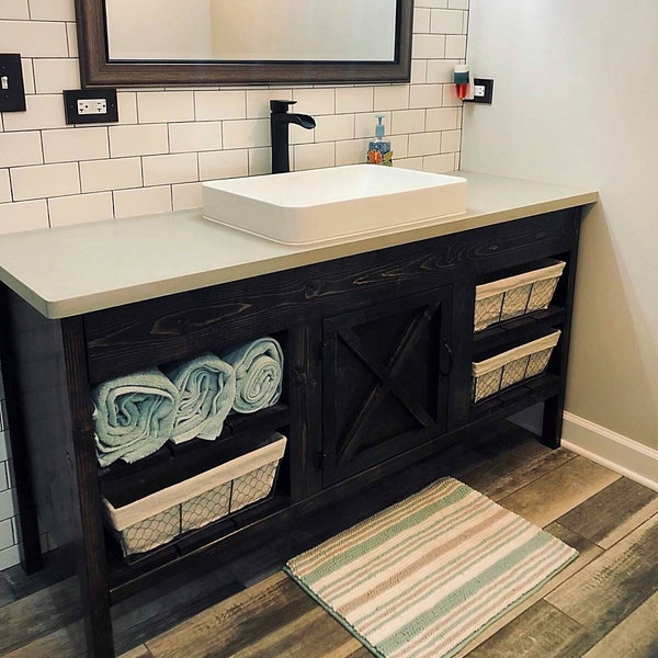 Barn Wood Vanity - Etsy