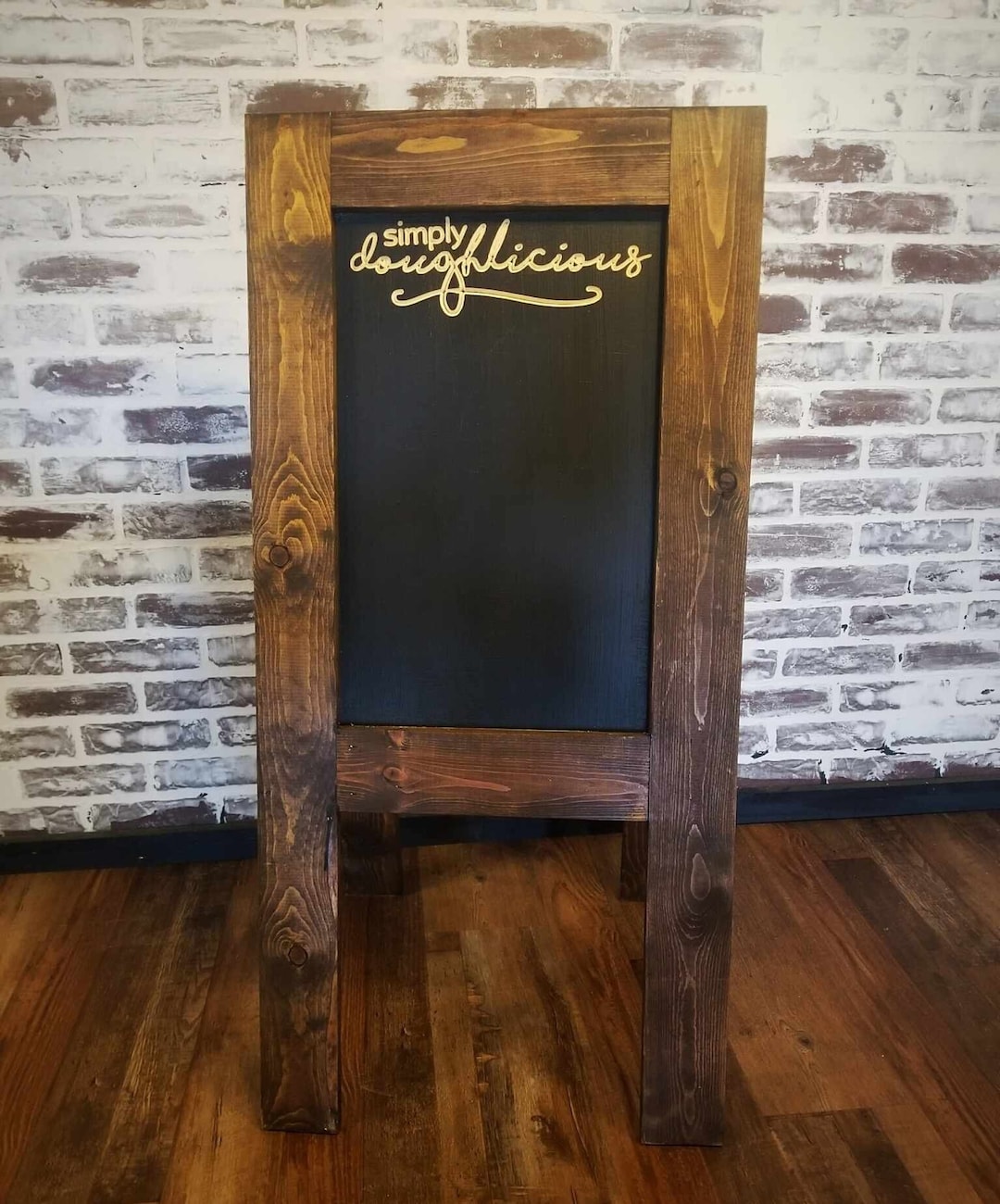 Chalkboard Sign Easel | Sandwich Board | Double Sided Chalk Board Sign ...
