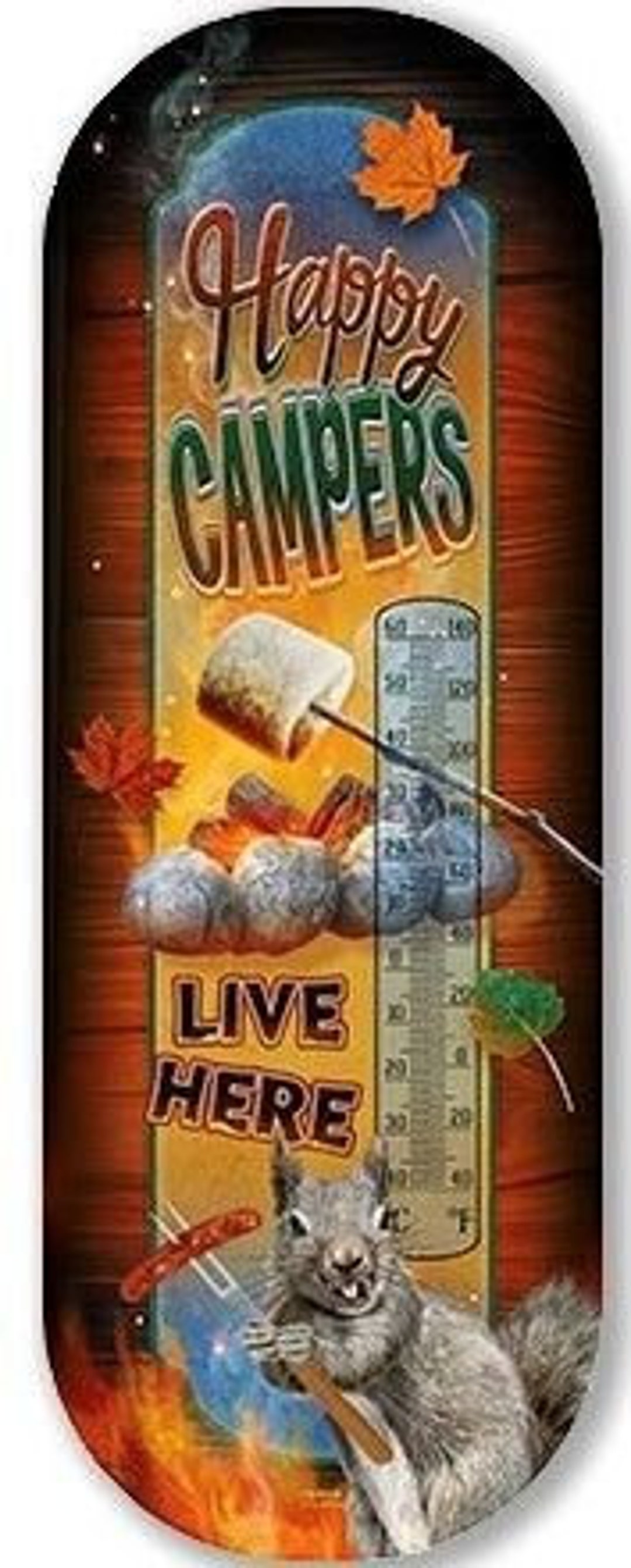 Happy Campers Metal Thermometer - Etsy