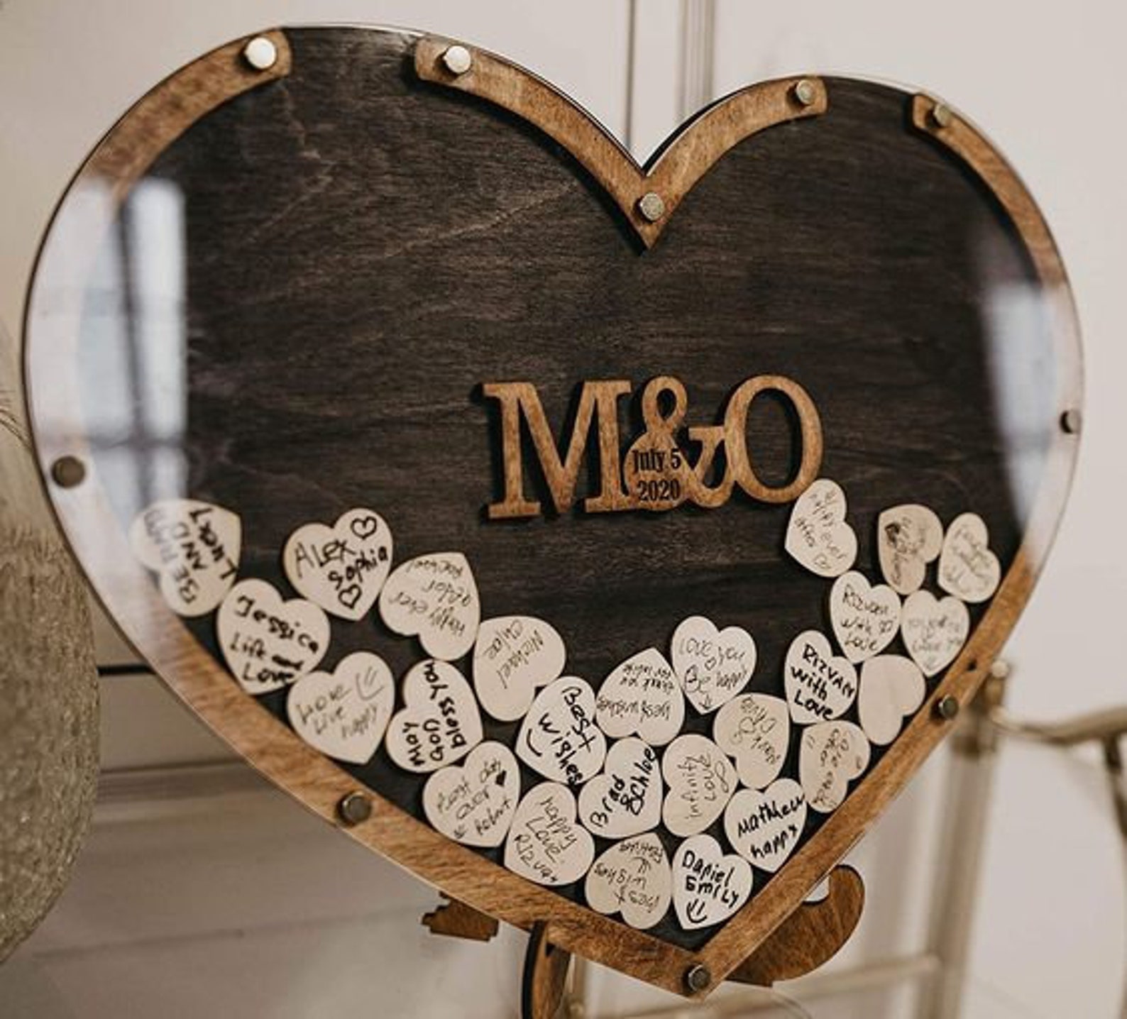 RIZONE Rustic Wedding Guest Book - Etsy