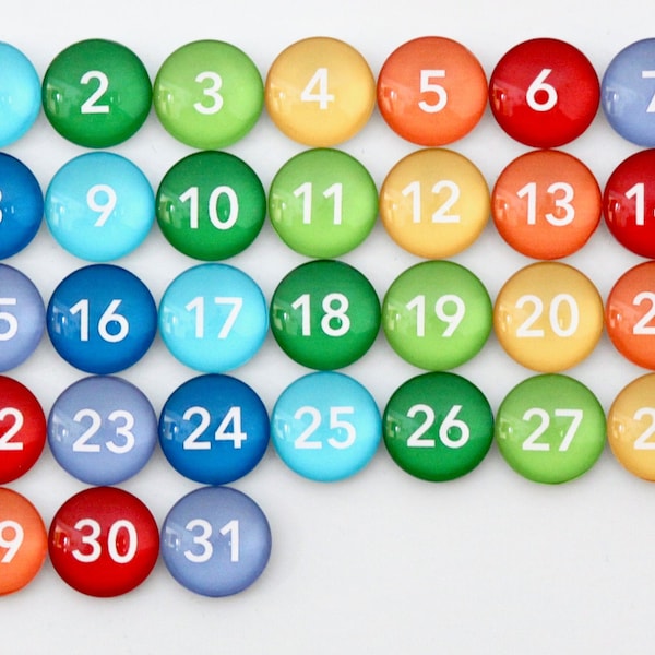 Number Magnets - Etsy