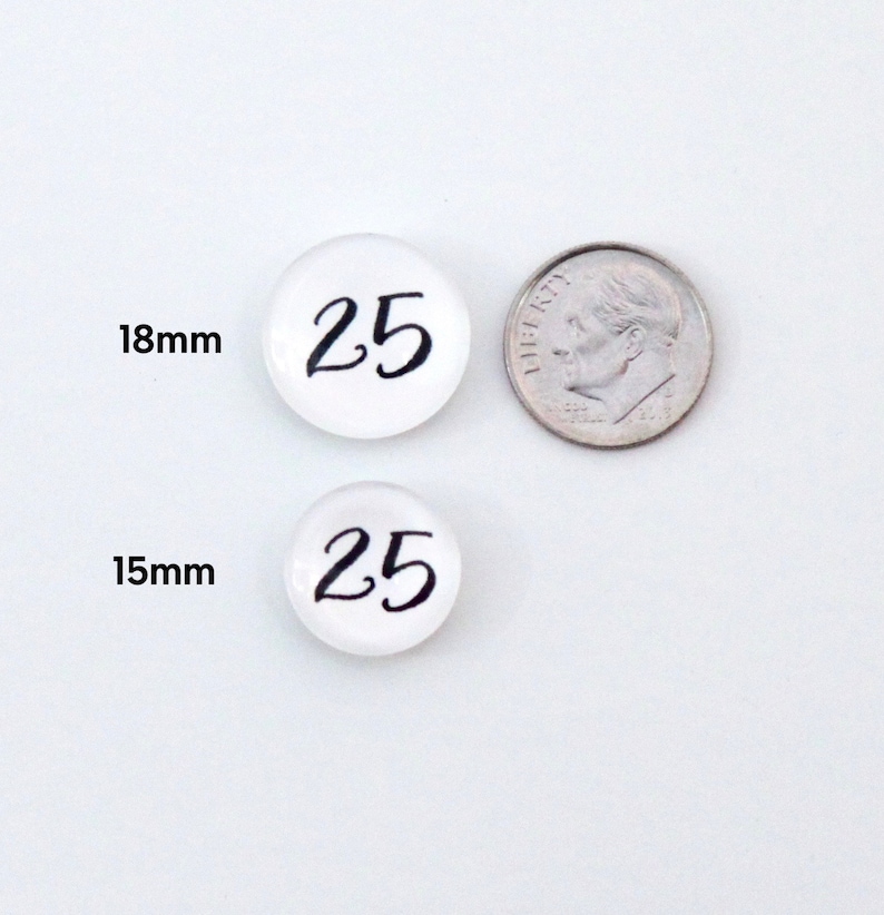 Glass Number Magnets - Rainbow - Etsy