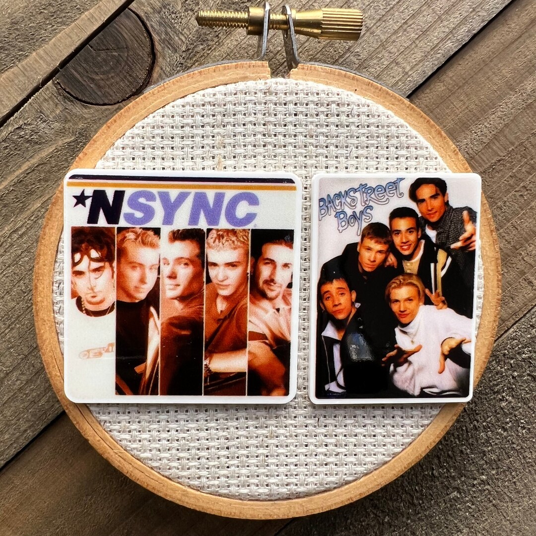 Boy Band Needle Minder - 90s Cross Stitch - Pop Group Needle Minder ...