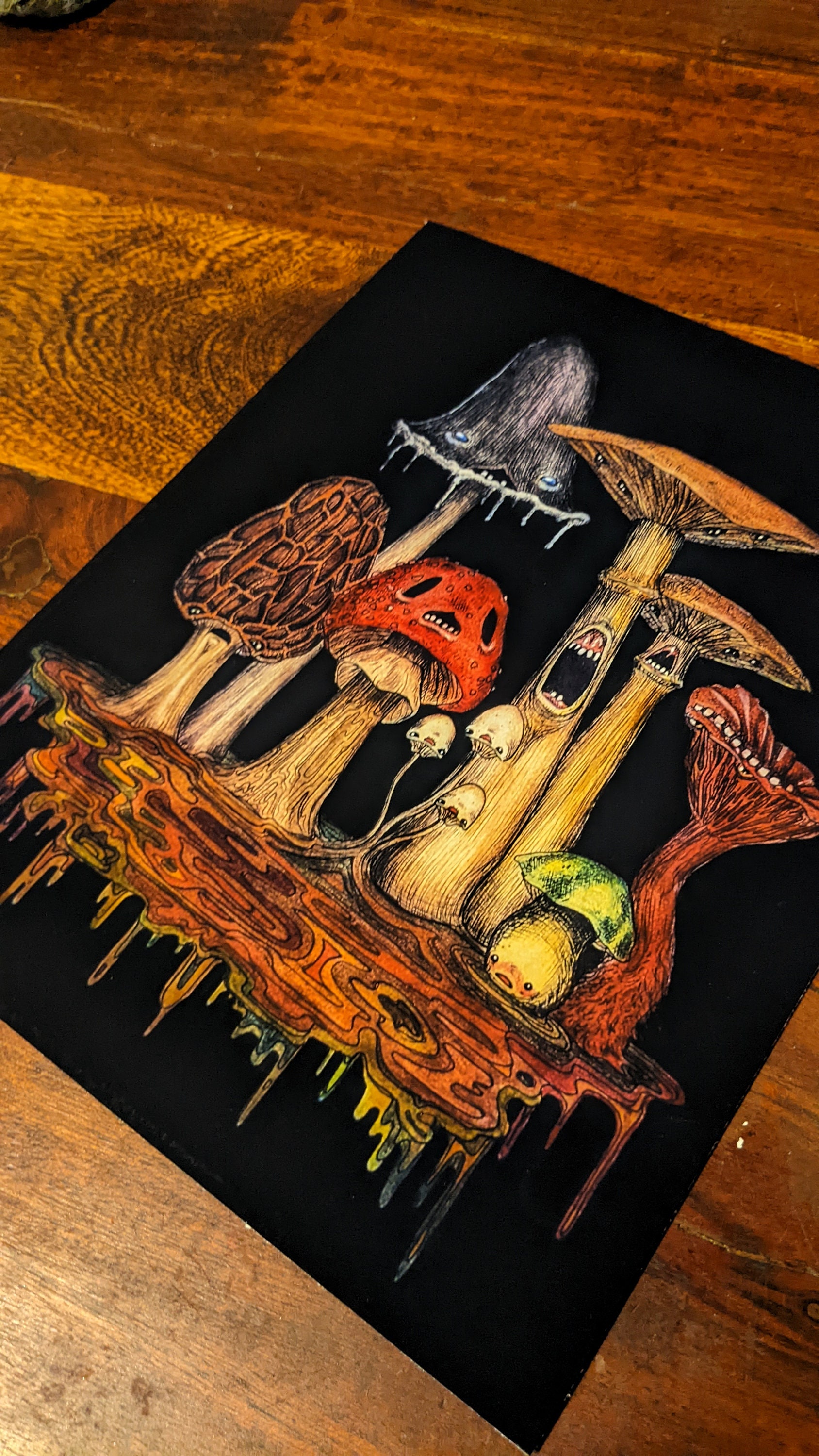 The Miserable Mushrooms Spooky Mushrooms Creepy Cottagecore - Etsy