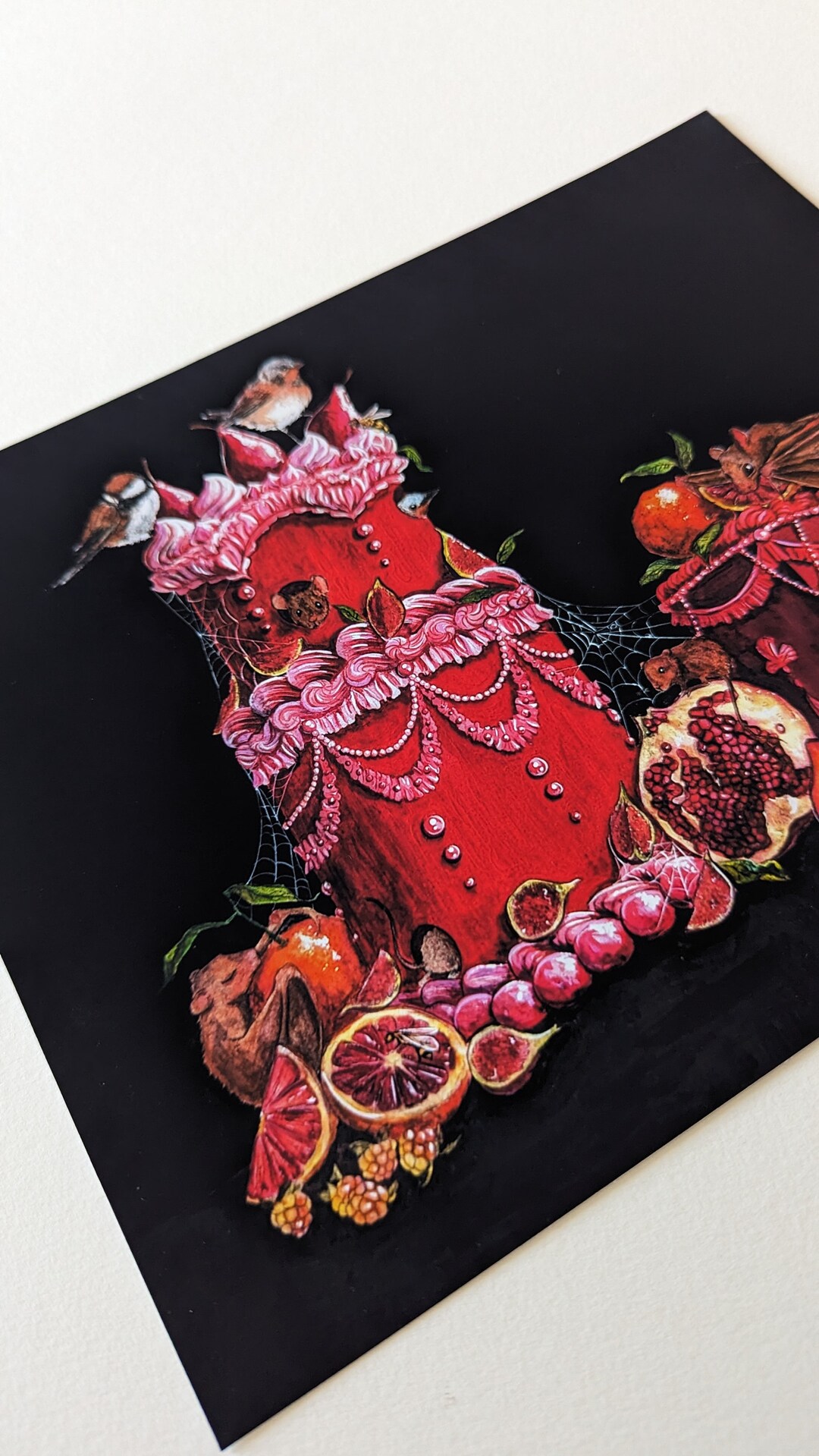 Dessert Critter Print, Marie Antionette, Bats, Birds and Mice ...