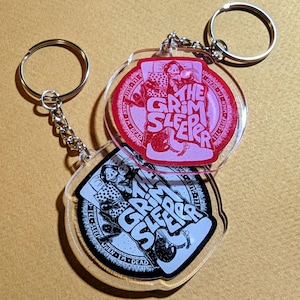 Grim Reaper Keychain, Goth Keychain, Cottagecore Accessory, Sleep Lover ...