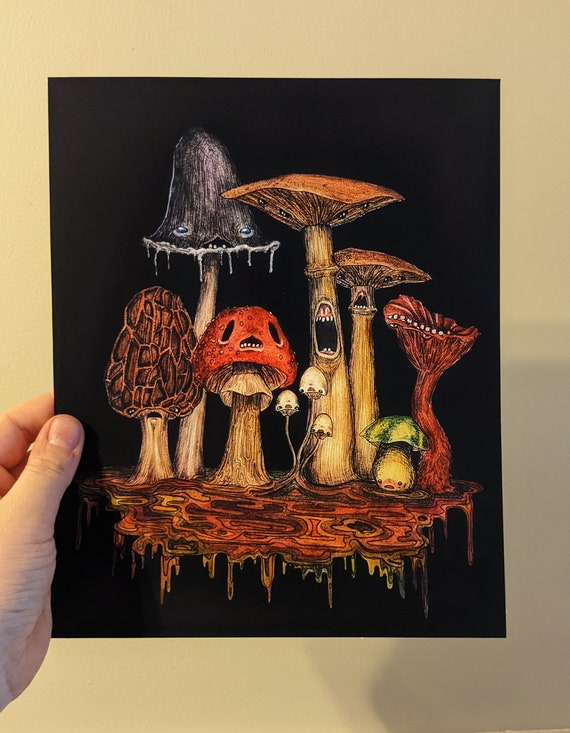 Drawings Of Evil Mushrooms