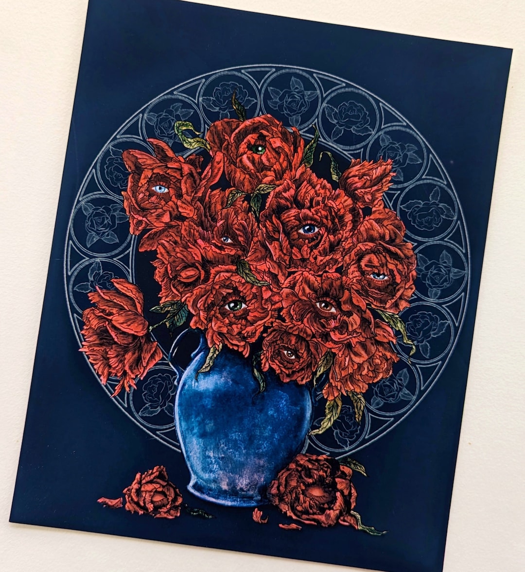 The Peeping Posy, Fantasy Cottagecore, Creepy Bouquet, Creepy, Gothic ...