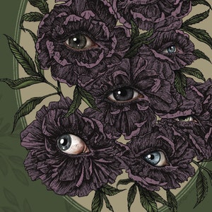 All Seeing Florals, Fantasy Cottagecore, Creepy Bouquet, Creepy ...