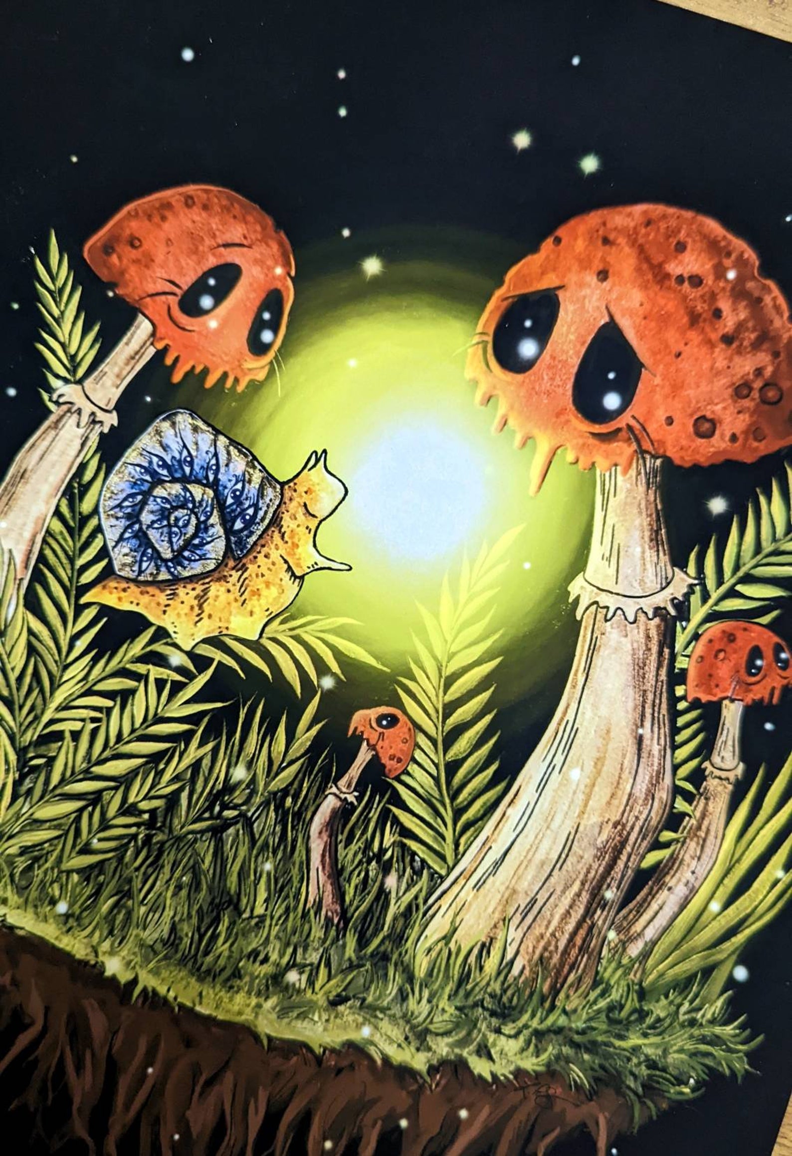 Lightkeeper Forest Snail Fantasy Cottagecore Spooky - Etsy