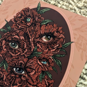 All Seeing Florals, Fantasy Cottagecore, Creepy Bouquet, Creepy ...