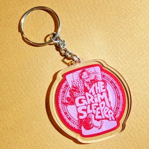 Grim Reaper Keychain, Goth Keychain, Cottagecore Accessory, Sleep Lover ...