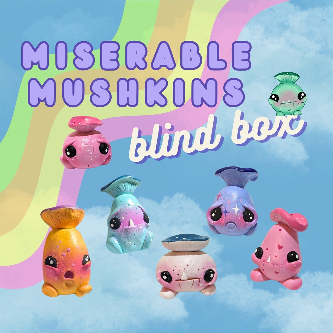 Miserable Mushkin Blind Box, Surprise Mystery Box, Mushroom Surprise ...