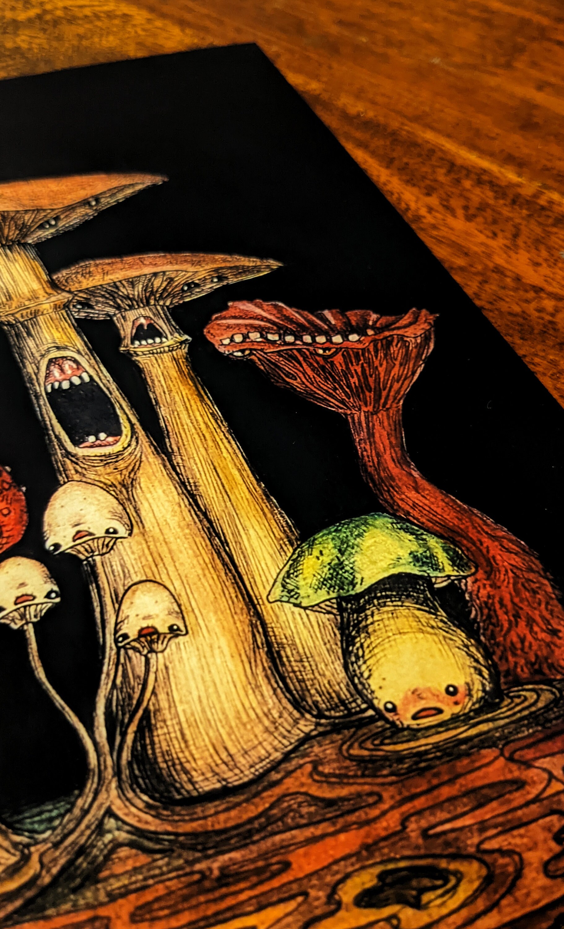 The Miserable Mushrooms Spooky Mushrooms Creepy Cottagecore - Etsy