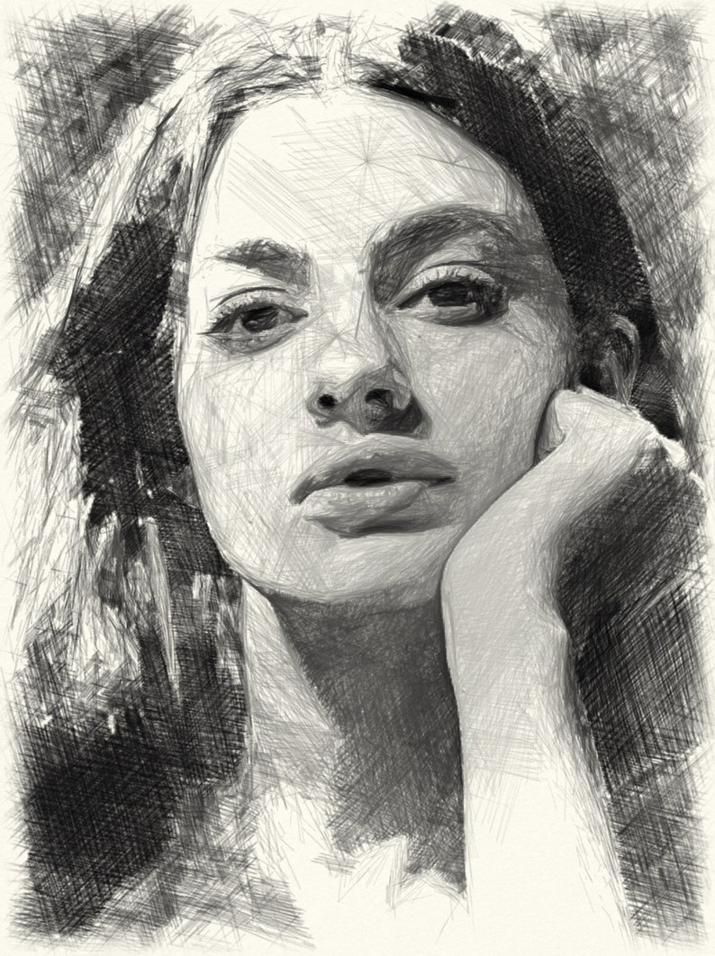 Custom Pencil Portraits Personalised Hand Drawn Portraits | Etsy