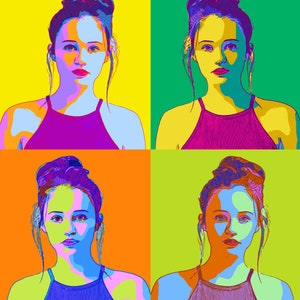 Custom Pop Art Portrait From Your Photo, Please Read Listing Details - Etsy