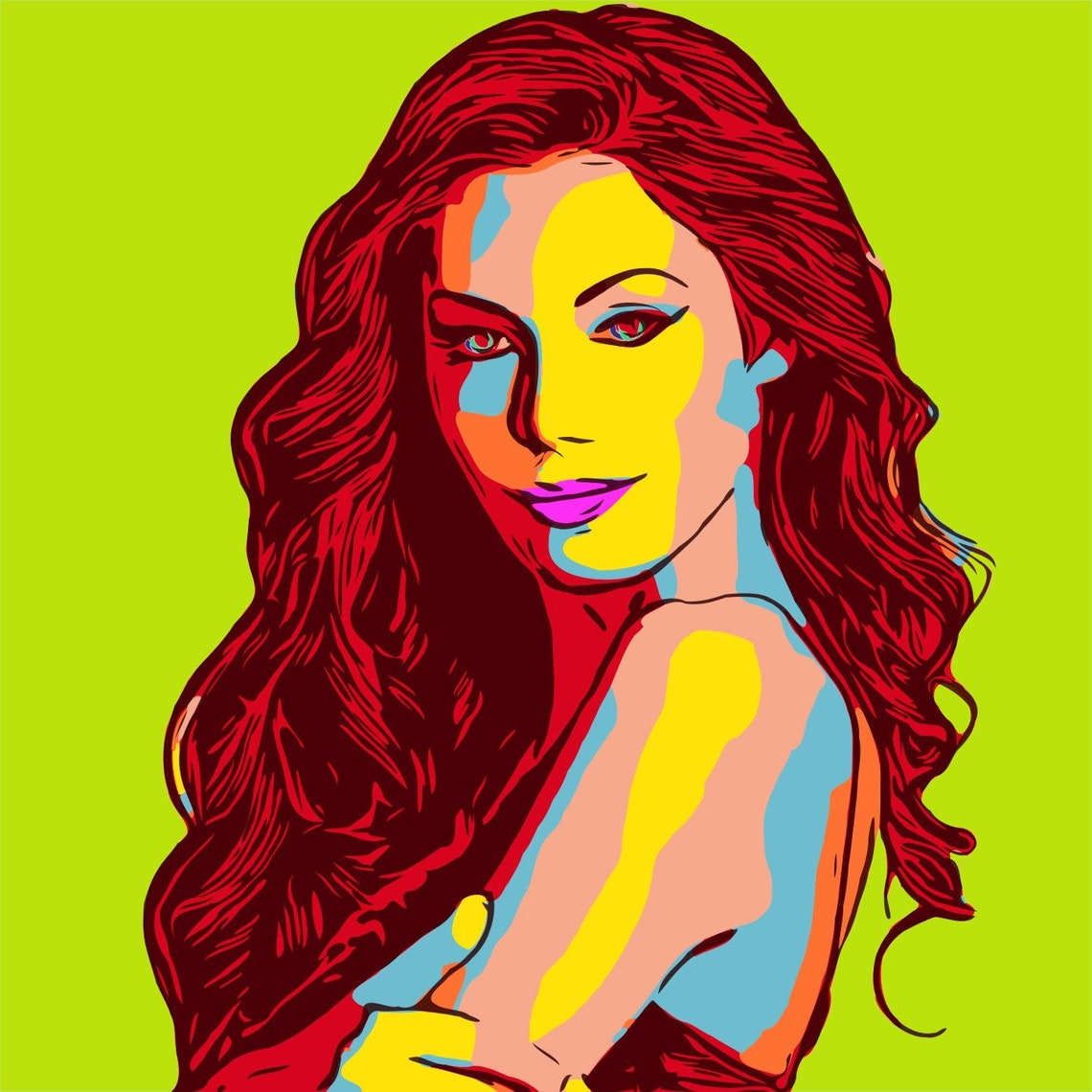 Custom Pop Art Portrait From Your Photo Customised Pop Art - Etsy