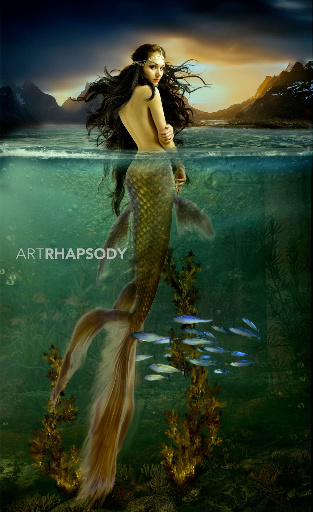 Realistic Mermaid Transformation Custom Mermaid Fairytale Art - Etsy Realistic Mermaid Transformation Custom Mermaid Fairytale Art - Etsy