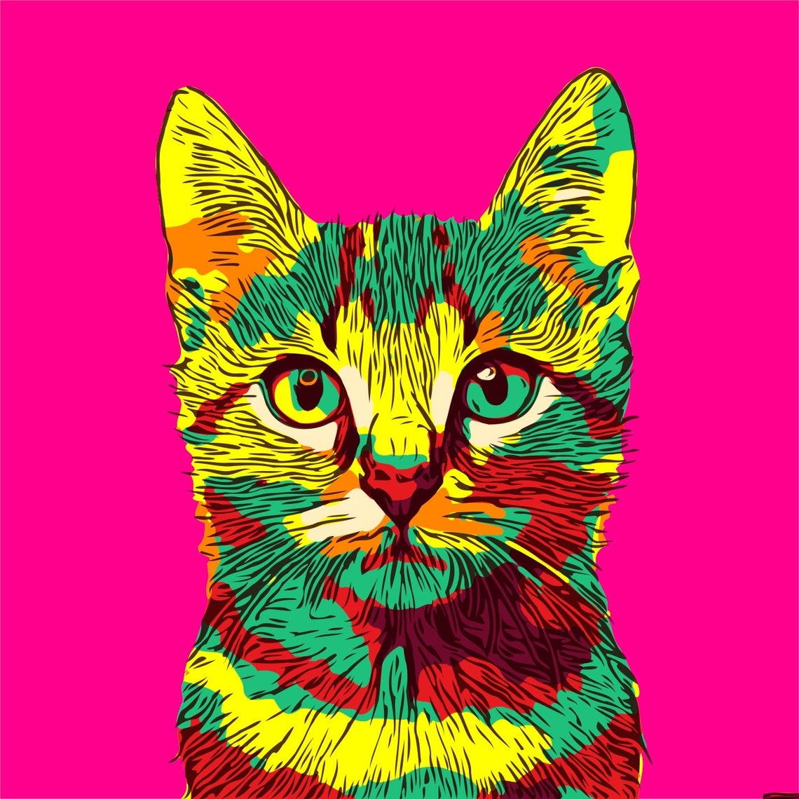 Custom Pop Art Portrait From Your Photo Customised Pop Art - Etsy