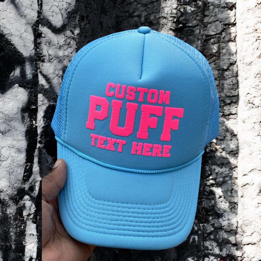 Custom 3D Puff Foam Hat – Trucker Hat for Parties, Personalized ...