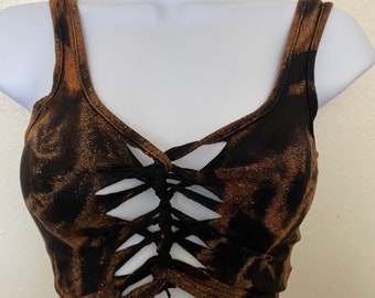 Twisted Slit Weave Crop Top / Festival / Braided / Yoga /dance - Etsy
