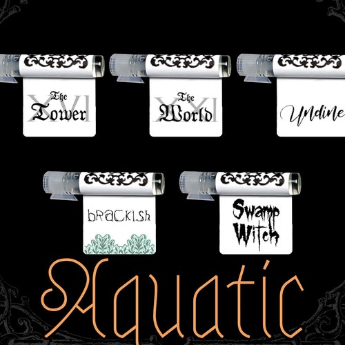 AQUATIC Perfume Oil Sample Pack Aquatic Scents 5 Unique - Etsy