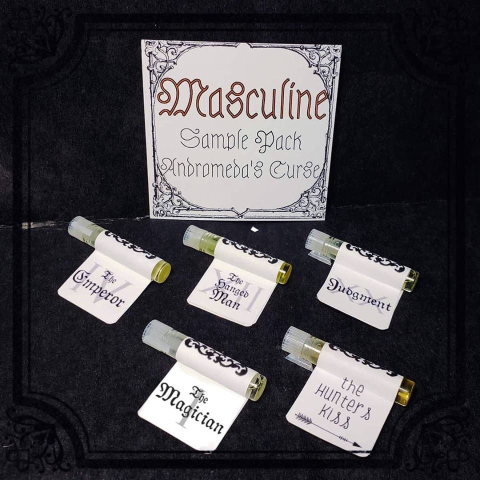 MASCULINE Perfume Oil Sample Pack Masculine Scents 5 | Etsy