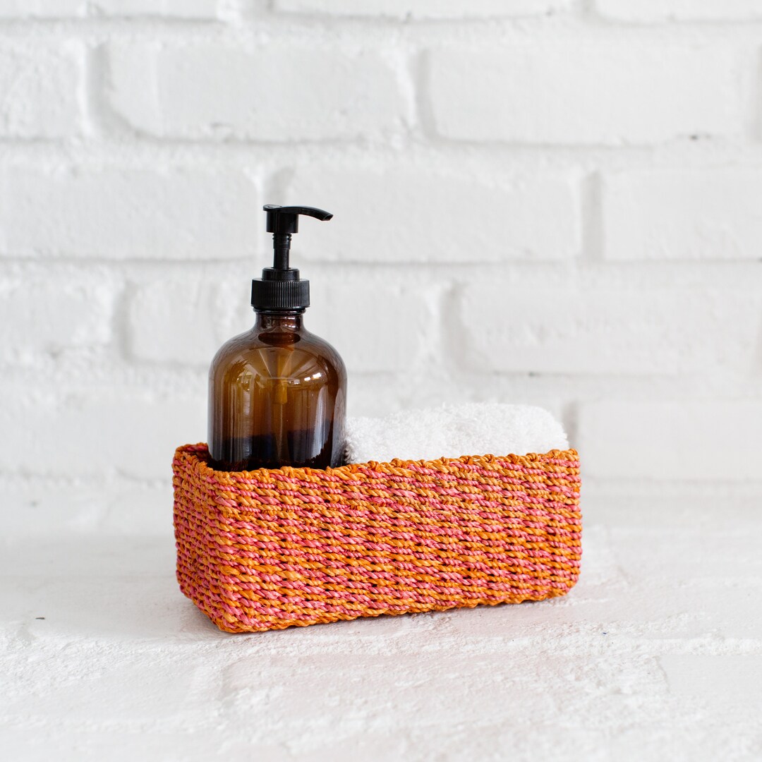 Small Rectangular Basket, Bathroom Storage Organizer, Basket for Guest ...