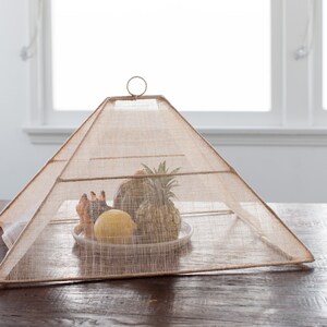 Set of 2 Mesh Food Cover, Fruit Fly Cover, Outdoor Food Cover, Woven ...