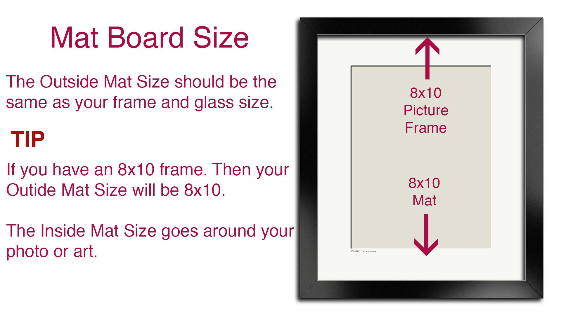 8x10 Custom Conservation Matboard - Etsy