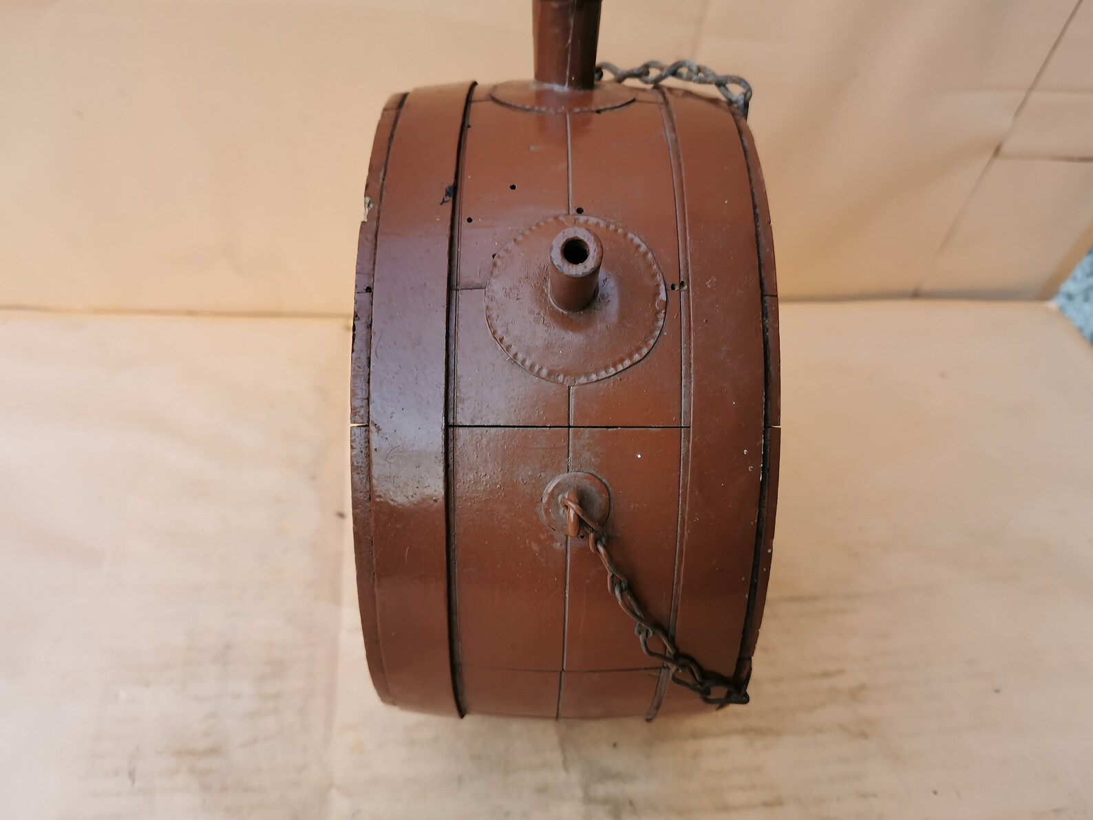 Old Antique Primitive Wooden Flask Keg Barrel With Chain for Water - Etsy