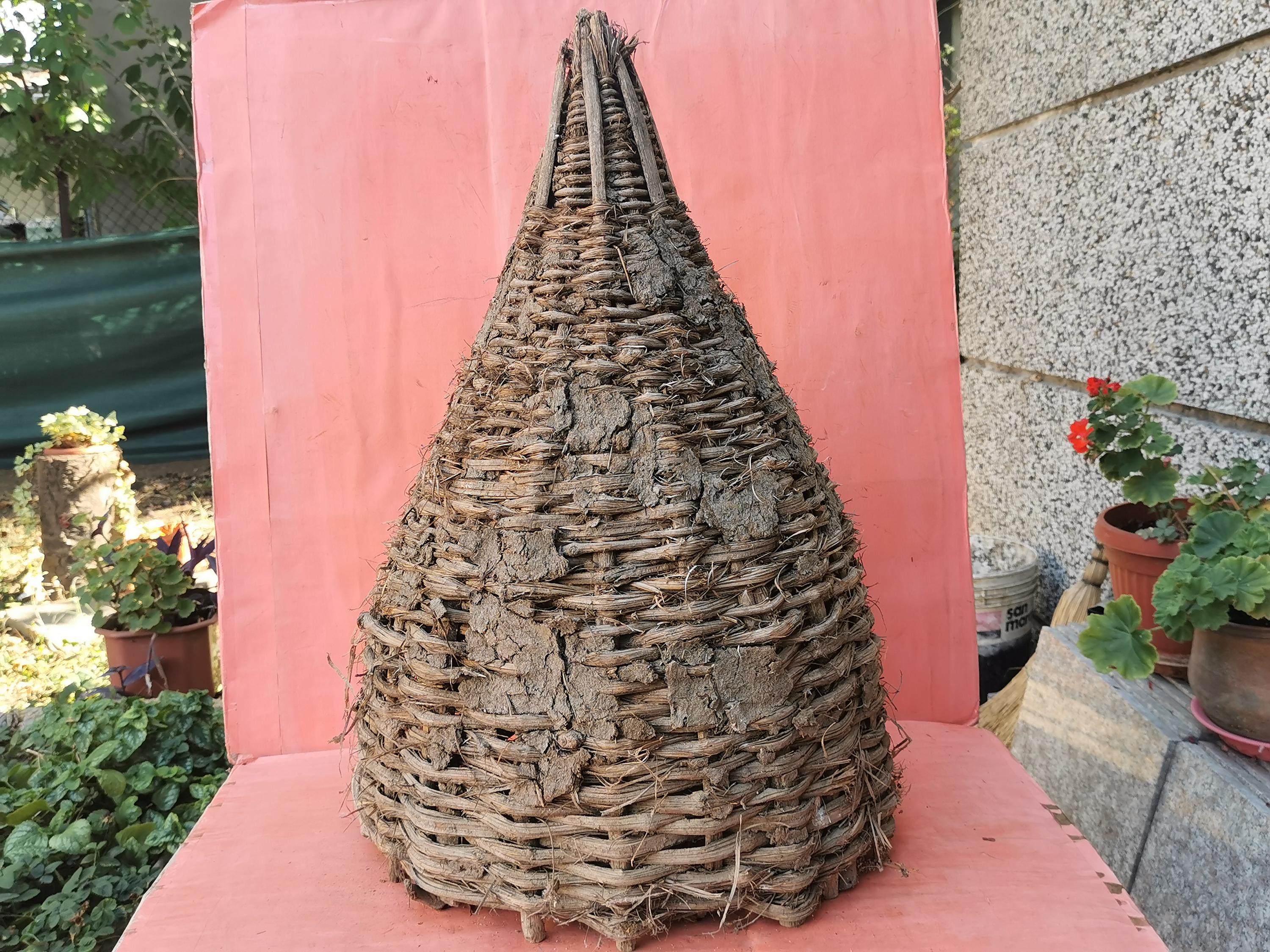 Old Antique Primitive Hand Made Bee Swarm Beeskep Bee Hive - Etsy