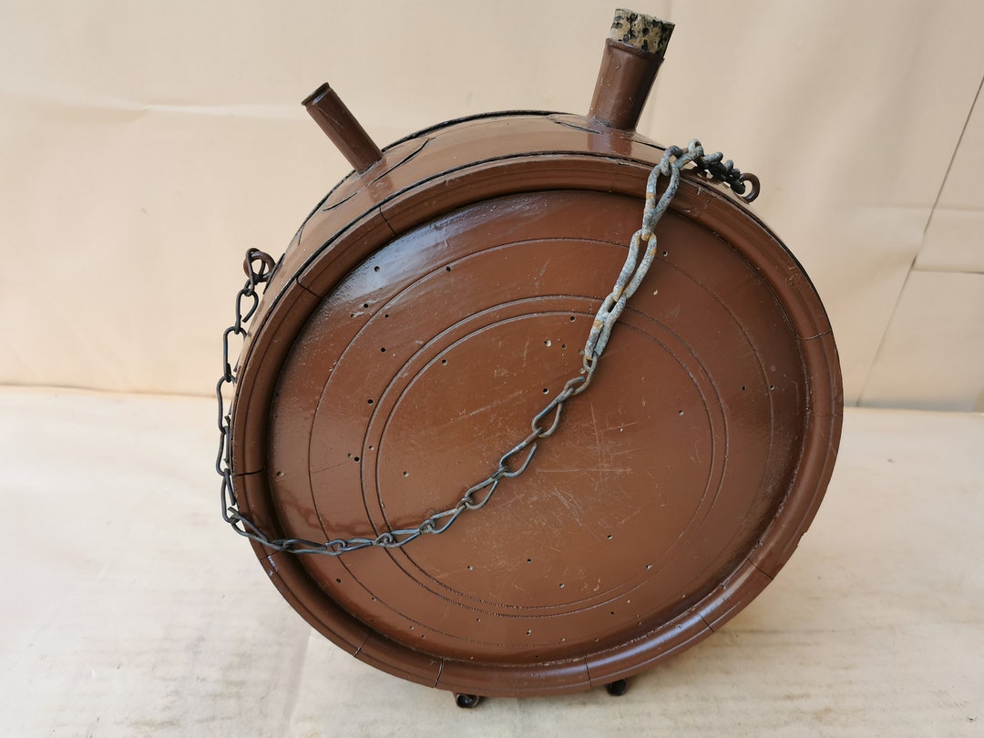 Old Antique Primitive Wooden Flask Keg Barrel With Chain for Water - Etsy