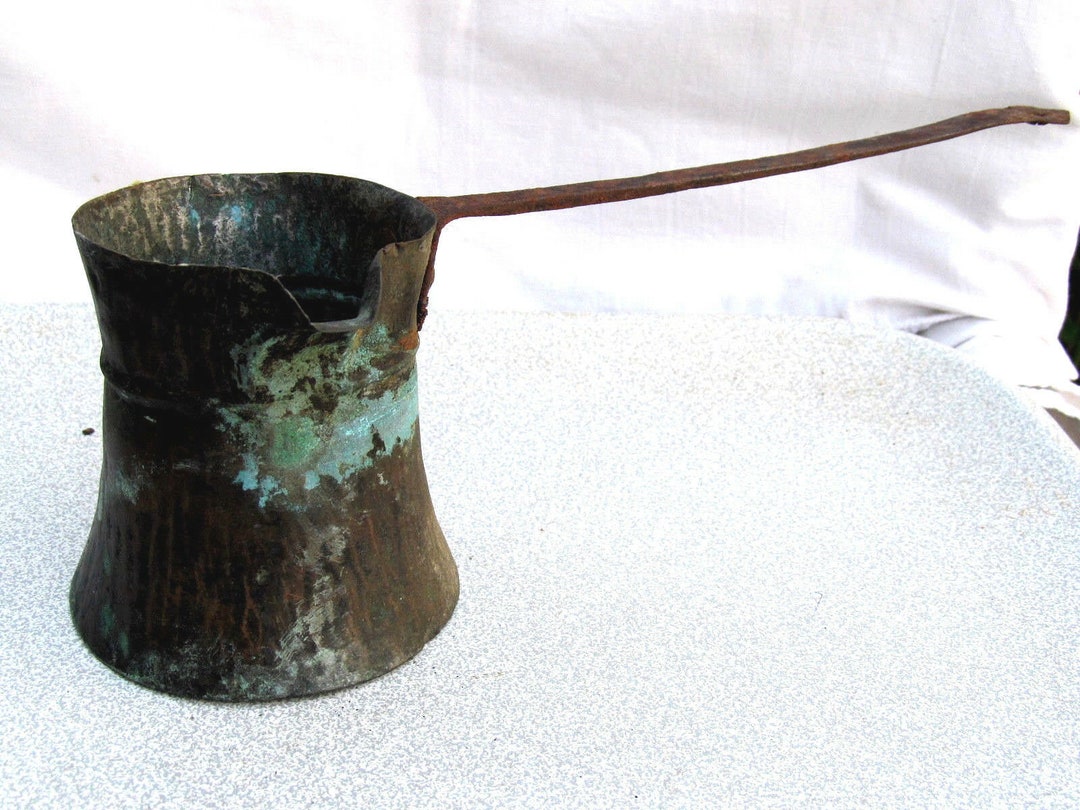 Old Antique Primitive Coffee Pot Boil Ottoman Islamic Copper Pot - Etsy