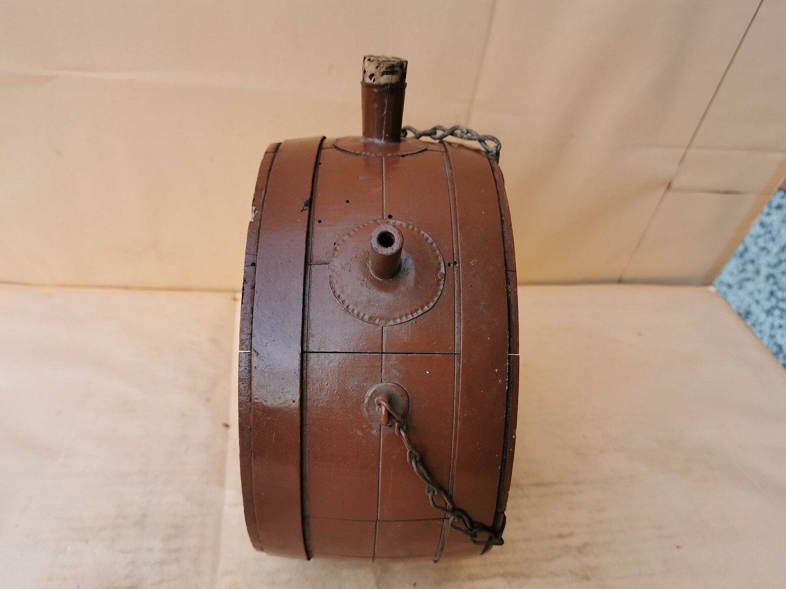 Old Antique Primitive Wooden Flask Keg Barrel With Chain for Water - Etsy