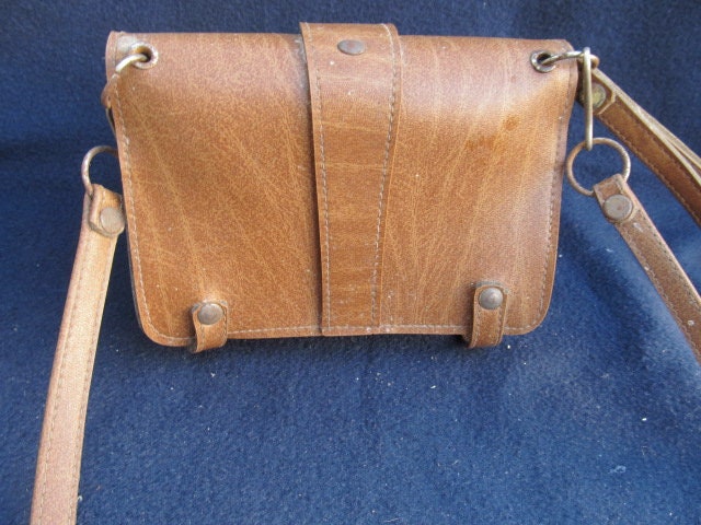 Old Vintage Primitive Leather Hand Bag - Etsy Ireland