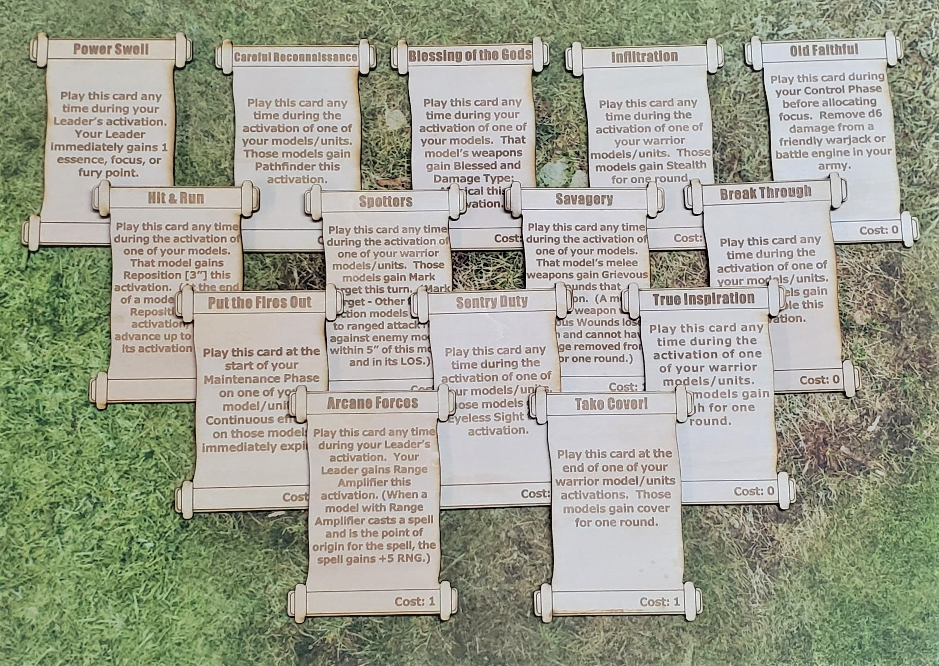 Warmachine/grymkin Compatible Command Cards 2025 - Etsy