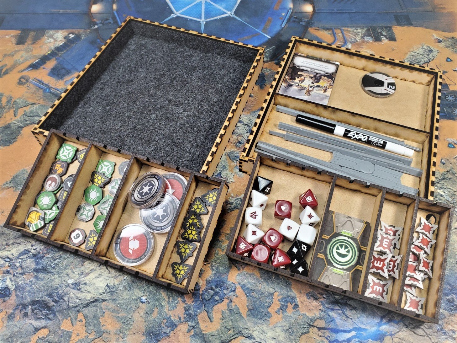 Large Dice Box & Organizer assembled - Etsy