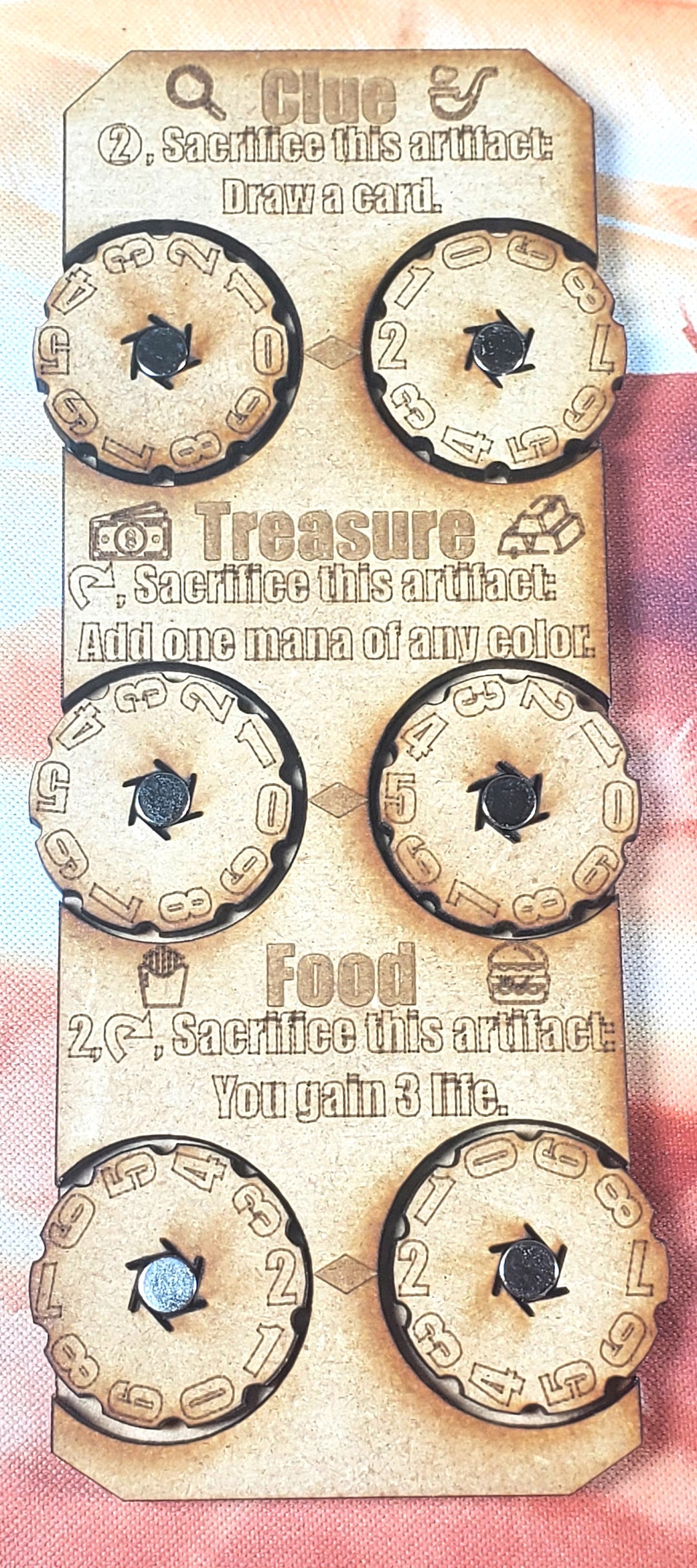 Clue/treasure/food Token Tracker - Etsy